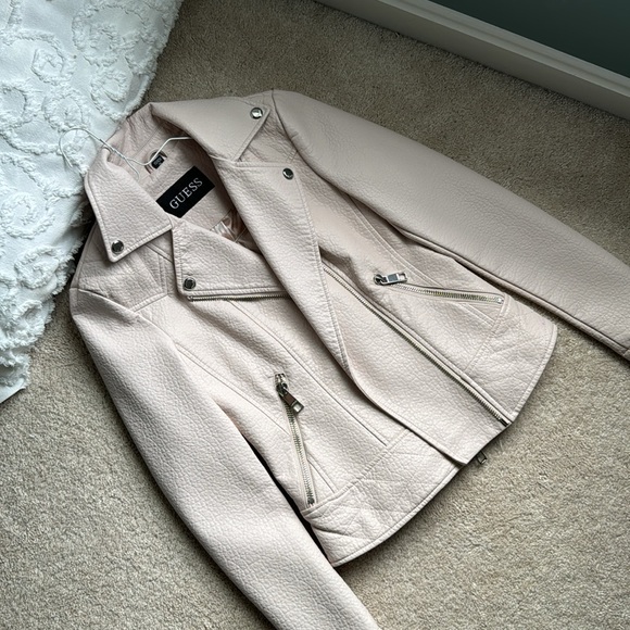 Guess | Jackets & Coats | Guess Baby Pink Jacket | Poshmark